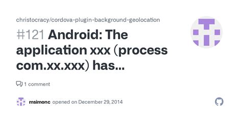 Android The Application Xxx Process Xx Xxx Has Stopped Unexpectedly Please Try Again