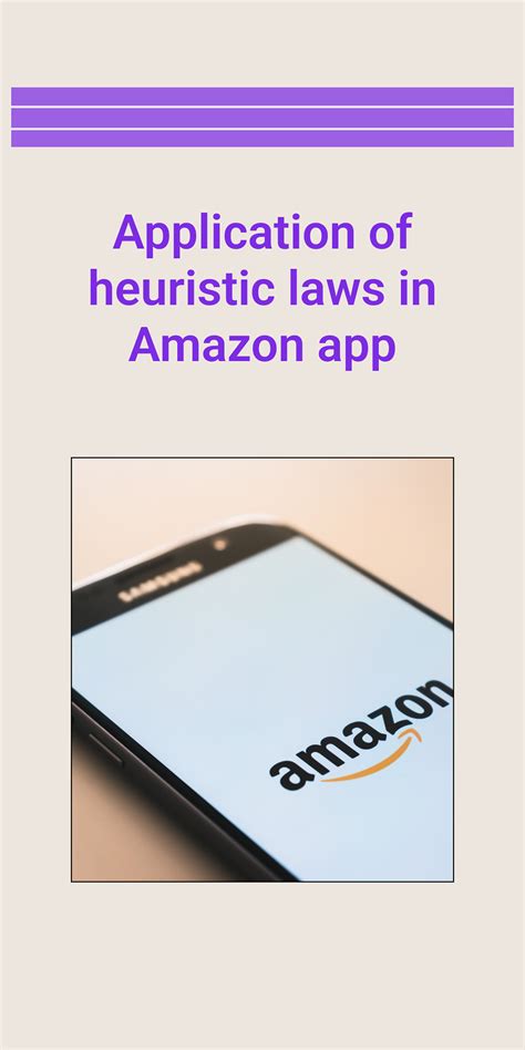 Application Of Heuristic Laws In Amazon App On Behance