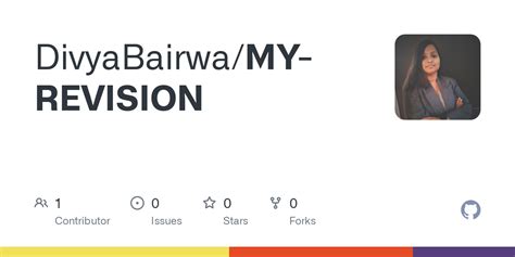 Github Divyabairwamy Revision