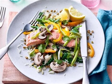 Salmon And Fragrant Lentils Eat This Much