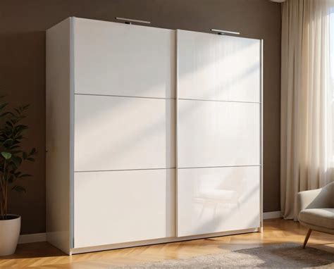 Američki Plakar Elegance Ap180 Belo Sjaj Numanović Fabrika Nameštaja