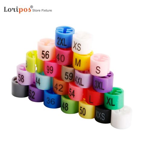 100 Pcs Lot Per Printed Size Markers For Hanger Garments Size Number Tags Clothes Rack Size