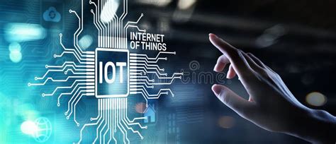 Iot Internet Of Things Digital Transformation Modern Technology Concept On Virtual Screen Stock