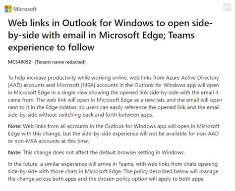 Outlook Teams Microsoft 365 Veut Forcer Les Utilisateurs à Ouvrir Leurs Liens Dans Edge