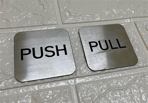 Push And Pull Ss Plate At ₹ 340piece In Mumbai Id 2850395297891