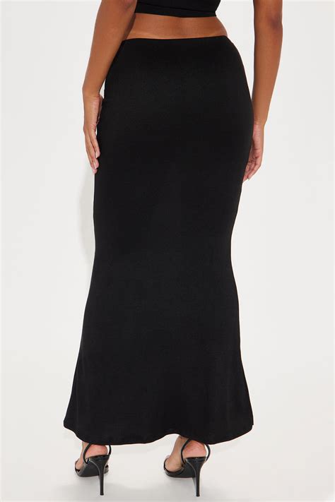 Loved Up Maxi Skirt Black Fashion Nova Skirts Fashion Nova