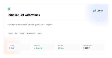 Inicializando Listas Com Valores Em Python Guia Prático Labex