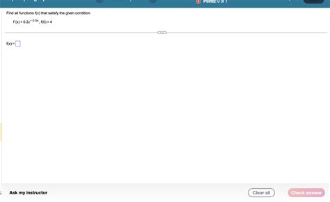 Solved Find All Functions F X That Satisfy The Given Chegg Com