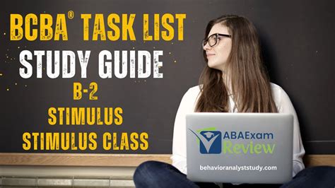 Stimulus And Stimulus Class B 2 Bcba® Task List Study Guide