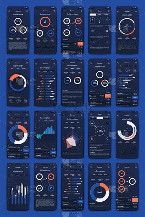 商务 现代 信息图表 化学元素周期表 图表 计划书 传单 技术 模板 沟通素材 花瓣网