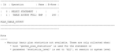 Runtime Statistics Oracle Forums