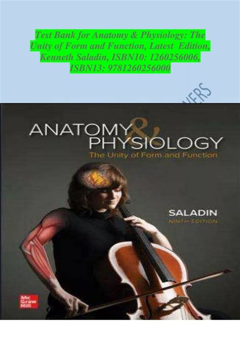 Test Bank For Anatomy And Physiology The Unity Of Form And Function Anatomy And Physiology