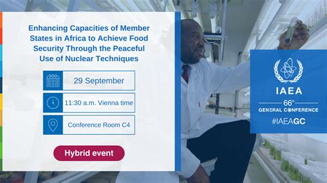 Technical Cooperation Side Events At The 66th Iaea General Conference Technical Cooperation Side Events At The 66th Iaea General Conference