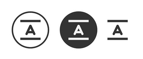 흰색 배경 평면 벡터 그림에 격리된 글꼴 높이 아이콘입니다 0명에 대한 스톡 벡터 아트 및 기타 이미지 0명 Brand Name Online Messaging