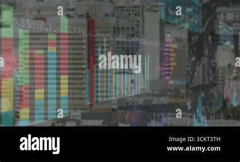 Opening Overlay Showing Colorful Bars Fading In Line Graph Drawing