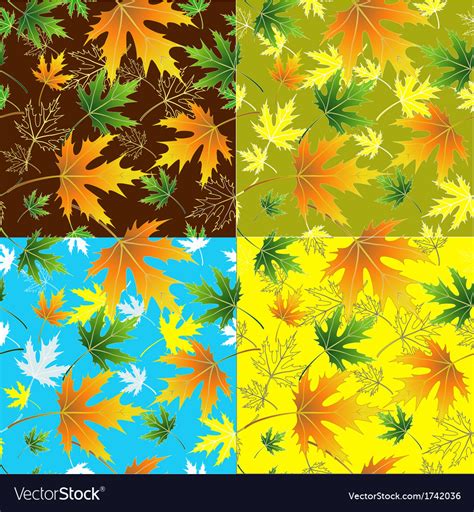 Seamless Leaves Royalty Free Vector Image VectorStock