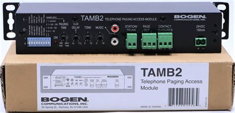 New Bogen Tamb2 Telephone Paging Access Module Premier Equipment