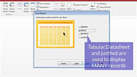 Lesson 14 Create A Form Using Form Wizard Youtube