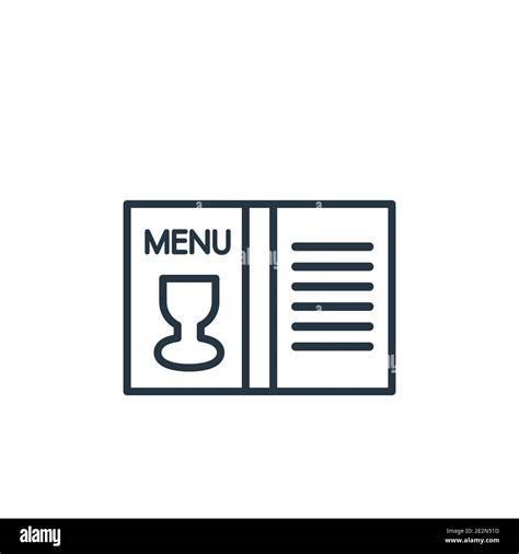 Drinks Menu Outline Vector Icon Thin Line Black Drinks Menu Icon Flat Vector Simple Element