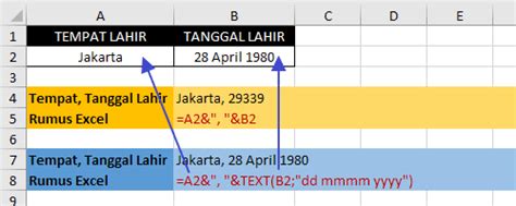 Cara Menggabungkan Teks Dengan Angka Tanggal Dan Waktu Terformat Di Excel
