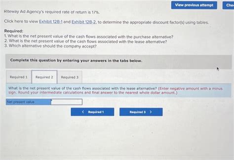 solved problem 12 25 algo net present value analysis of a
