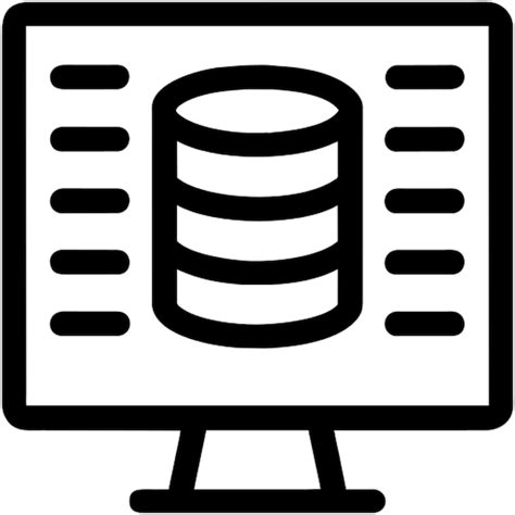Pictograma Da Base De Dados Vetor Premium