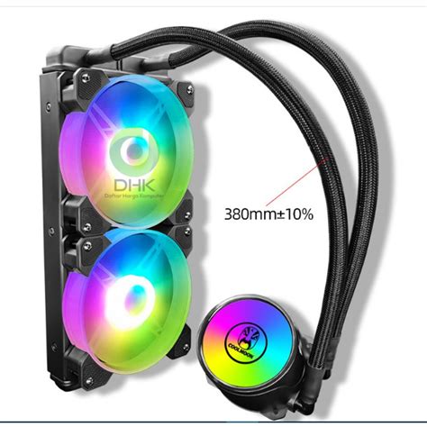 COOLMOON CPU WATER COOLING RGB RADIATOR FAN COOLER SYNC ARGB V Lazada Indonesia