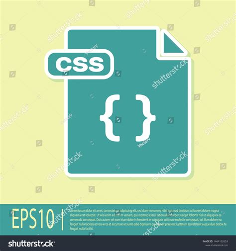 Green Css File Document Download Css Button Royalty Free Stock Vector 1464162653