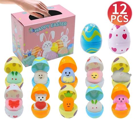 12pcs Easter Egg Squishy Toys Fun Surprise Toys For Egg Hu · Snippie