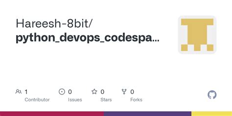 Github Hareesh 8bitpythondevopscodespaces
