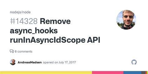 Remove Asynchooks Runinasyncidscope Api · Issue 14328 · Nodejsnode · Github