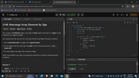 Rohith Sivakumar On Linkedin Opentowork Java Arraymanipulation Leetcode Codingchallenge