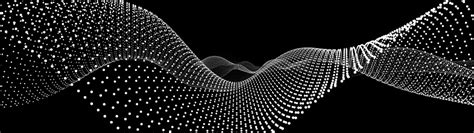 입자의 추상적인 동적 파동 검은 배경에 그라데이션 도트의 물결입니다 미래 벡터 일러스트 레이 션입니다 3차원 형태에 대한 스톡 벡터 아트 및 기타 이미지 Istock