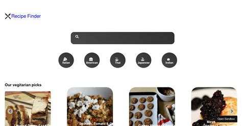 React Recipe Final Project App Forked Codesandbox