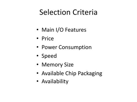 PPT Choosing The Right MCU PowerPoint Presentation Free Download ID