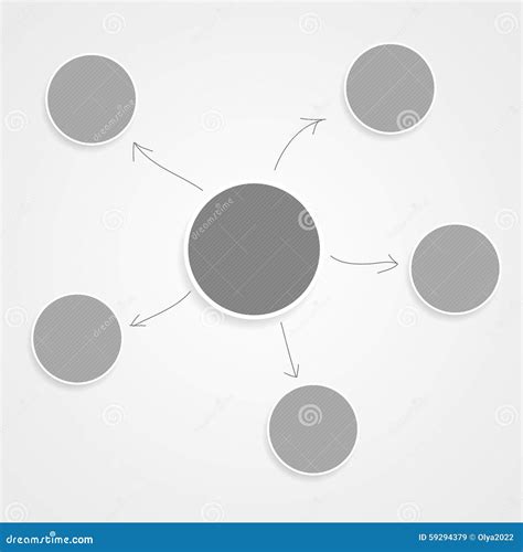 Template Of Mind Map Infographic Stock Vector Illustration Of Concept Effect