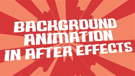 Background Shape Animation In After Effects After Effects Animation