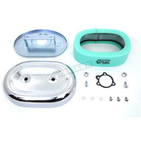 Wyatt Gatling Chrome Oval Air Cleaner Assembly 34 0924 For Select