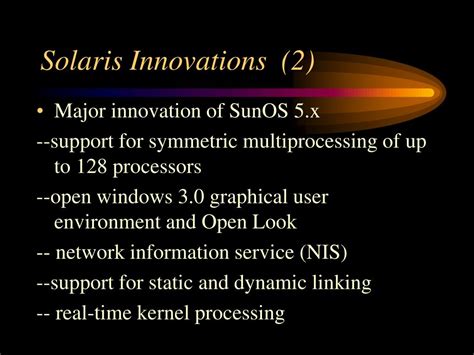 Ppt The Solaris Operating Systems Powerpoint Presentation Free Download Id7083442