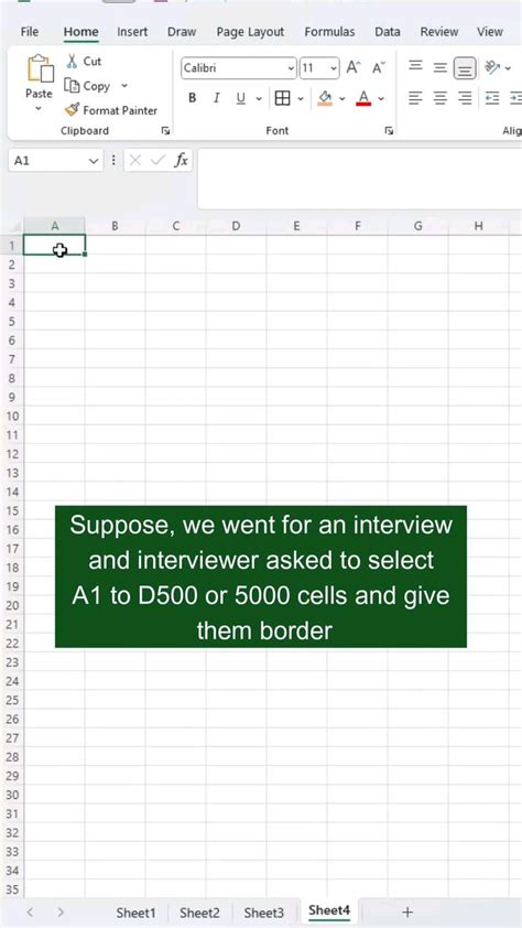 select 500 or 5000 cells instantly in excel 1 second hack excel msexcel exceltips