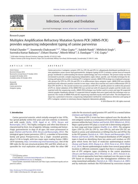 Pdf Multiplex Amplification Refractory Mutation System Pcr Arms Pcr Provides Sequencing