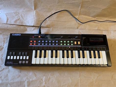 Casio Pt 80 32 Key Mini Synthesizer 1980s Black Gc Reverb Uk