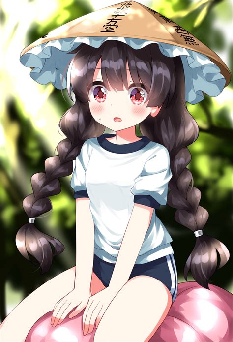 Safebooru 1girl Ajirogasa Alternate Costume Black Buruma Blurry