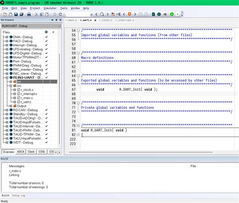 Iar For Renesas Rh850 Uart Example Code No Recvandsend Forum Rh850 And Rl78fx Mcu Renesas