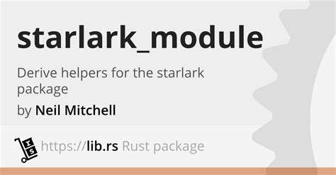 Starlarkmodule — Rust Proc Macro Helper Librs