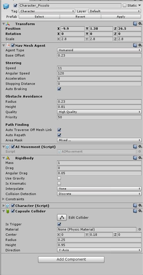 C Script Working Properly On One Gameobject But Not On Another