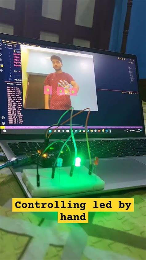 Controlling Led Using Hand Arduino Electronics Arduinoproject Opencvpython Engineering Cpp