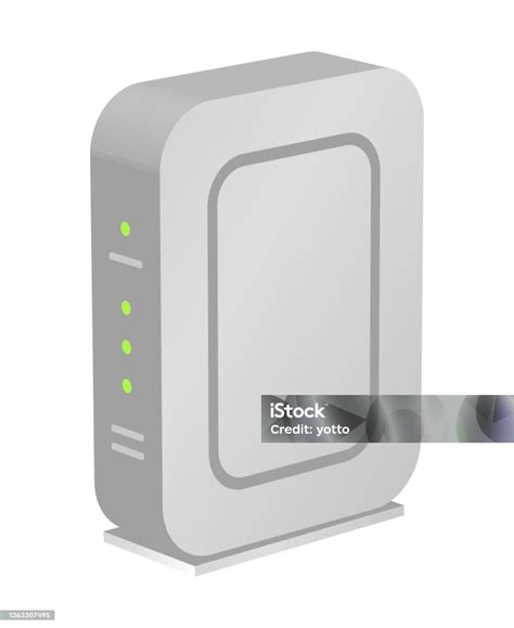 Ilustrasi Vektor Terisolasi Router Lan Nirkabel Ilustrasi Stok Unduh Gambar Sekarang Modem