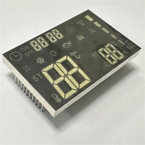 Customized 7 Segment Led Display Module Ultra Bright White Common Cathode For Temprature