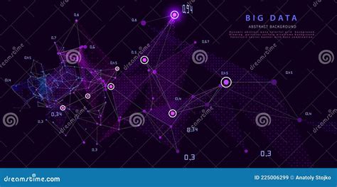 Abstract Analytical Background With Wireframe Grid Analyze Data On Dark
